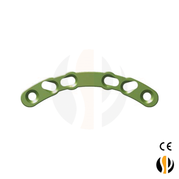 Curved Compression Plate 6 Holes MCD-28-06M - stahlmannpro.ae